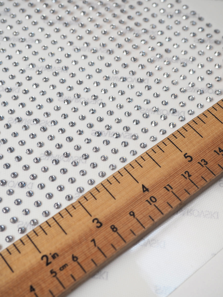 Swarovski Dark Silver Crystal Hotfix Sheet 3mm – The New Craft House