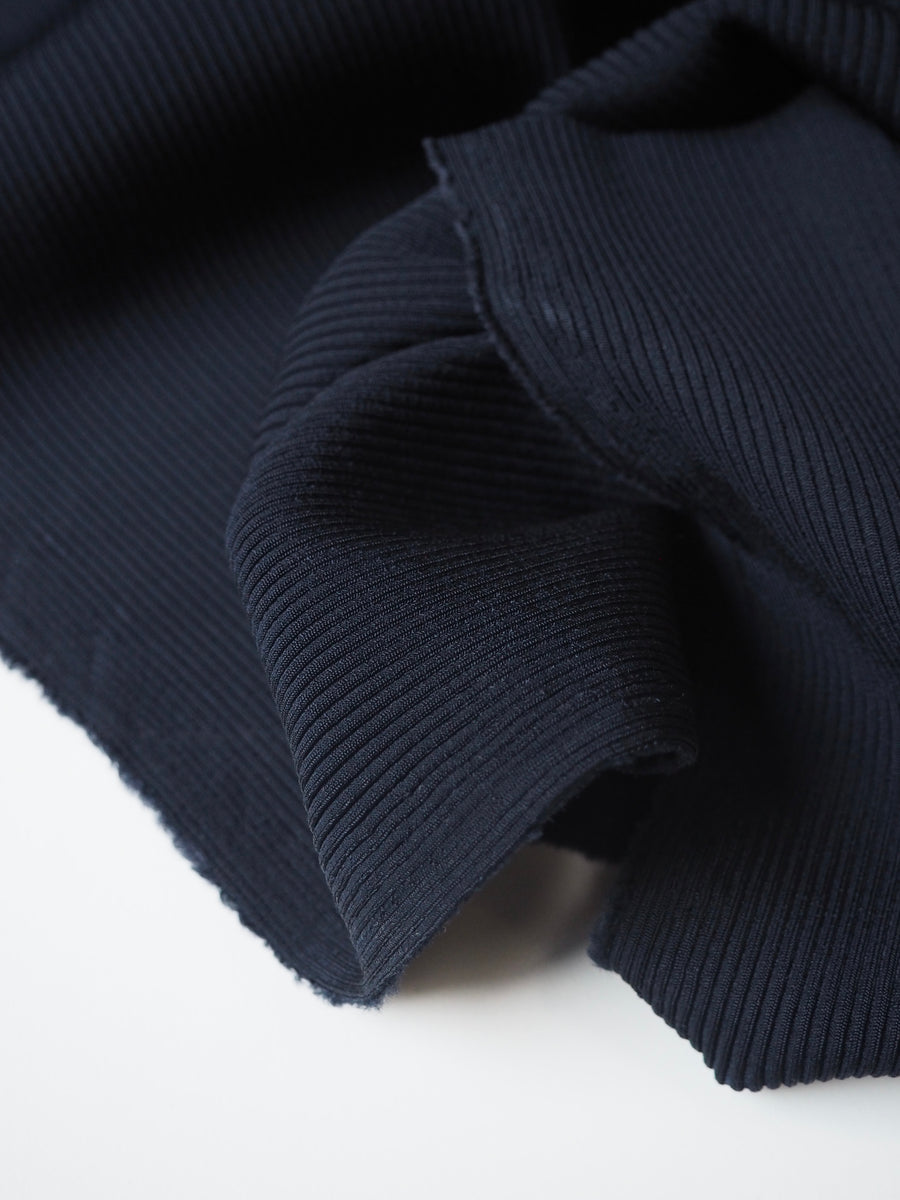 Navy Nylon 2x2 Rib Jersey – The New Craft House