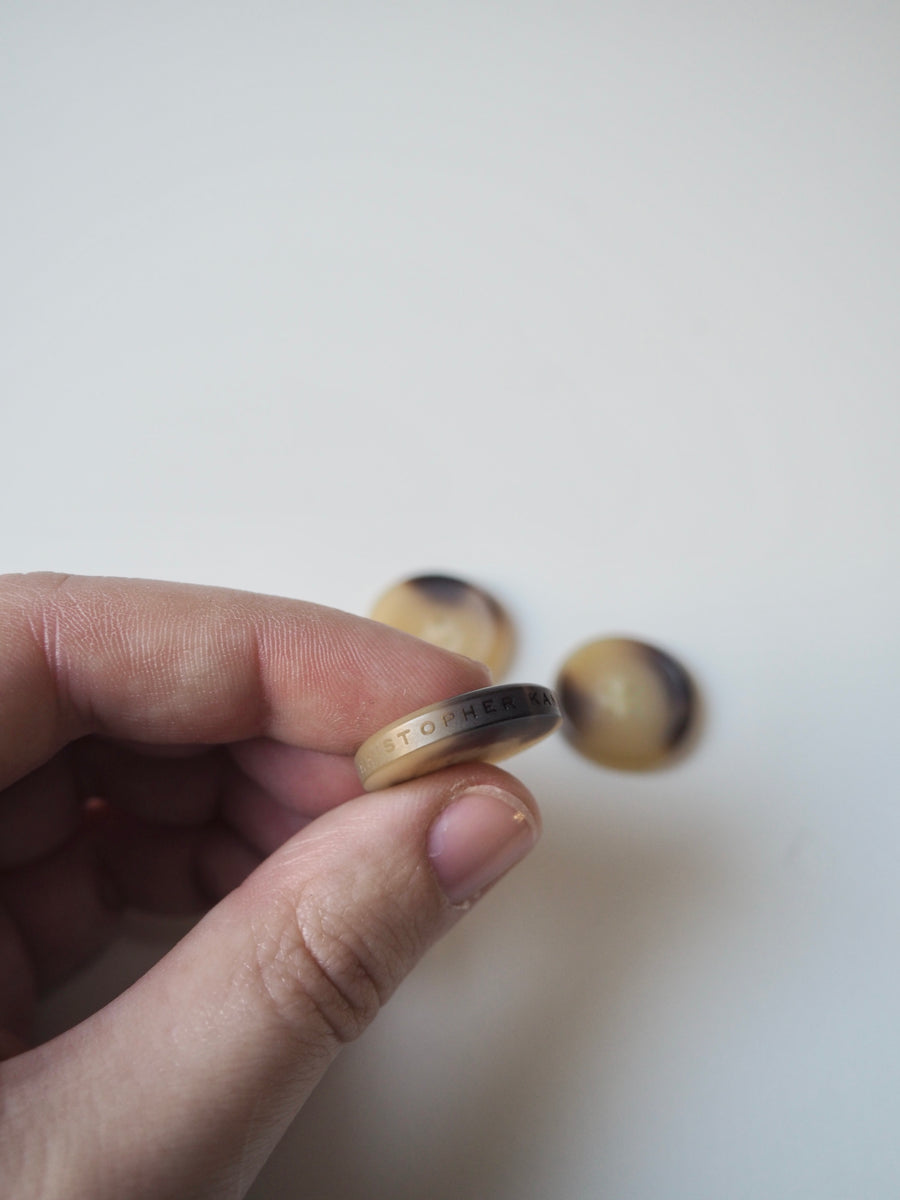 Branded Light Faux Horn Buttons 23mm – The New Craft House