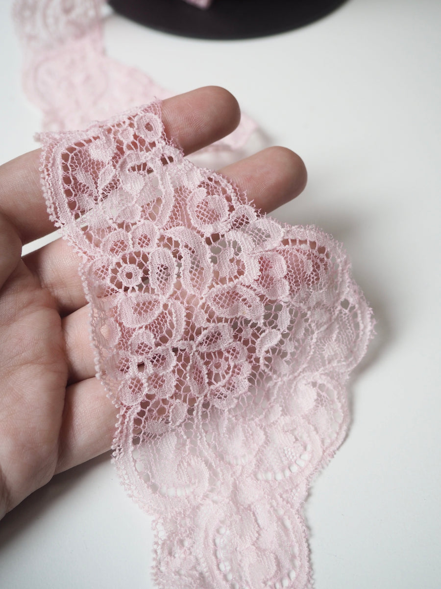 Light Pink Drop Scallop Lace Trim 8.5cm – The New Craft House