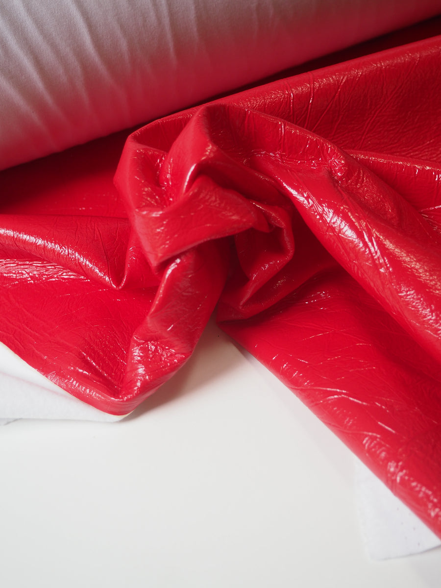 Red Patent Stretch Pleather – The New Craft House