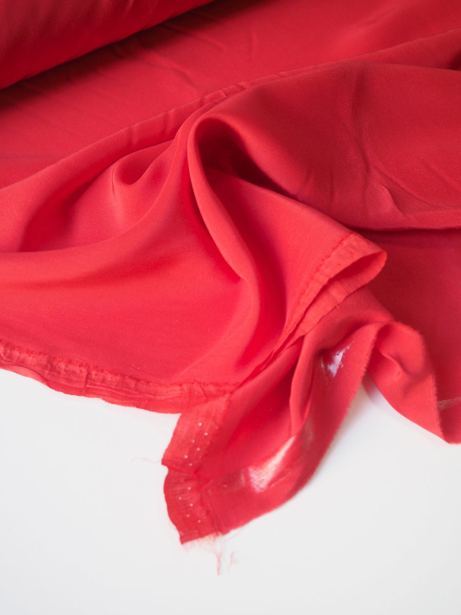 Red Silk Crepe – The New Craft House
