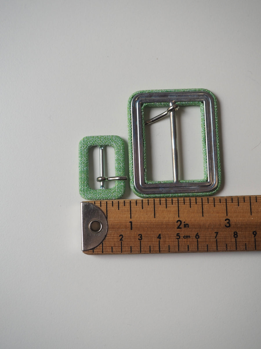 Green Fabric Covered Buckles – The New Craft House