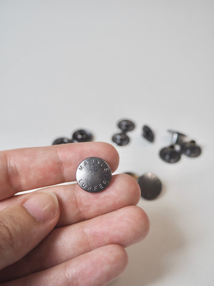 Gunmetal Branded Press Studs 15mm/24L – The New Craft House