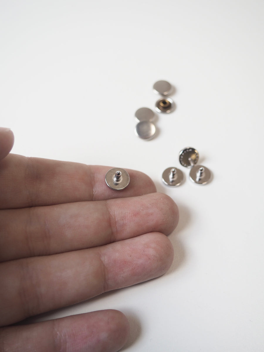 Silver Branded Rivets 9mm – The New Craft House