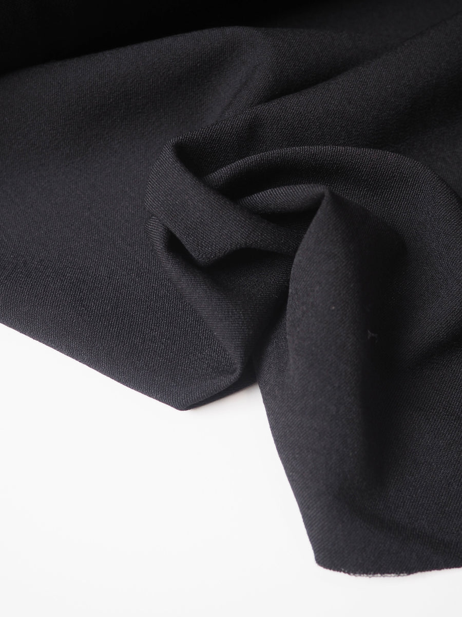 Black Lightweight Wool Blend Twill – The New Craft House