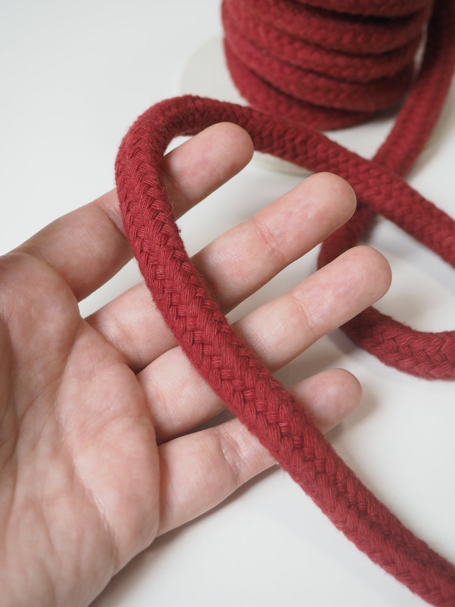 Maroon Cotton Braided Rope 12mm – The New Craft House