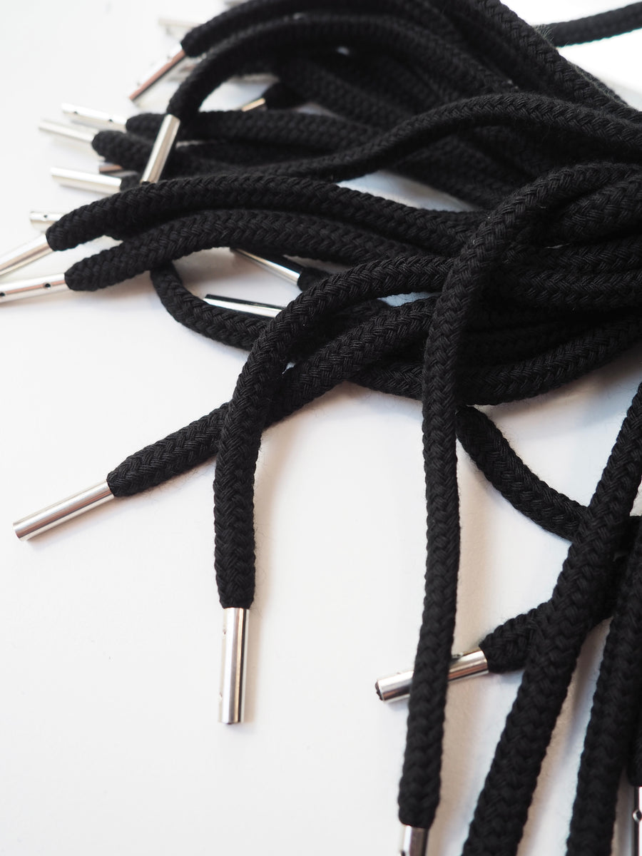 Black Round Shoe Laces 7mm – The New Craft House