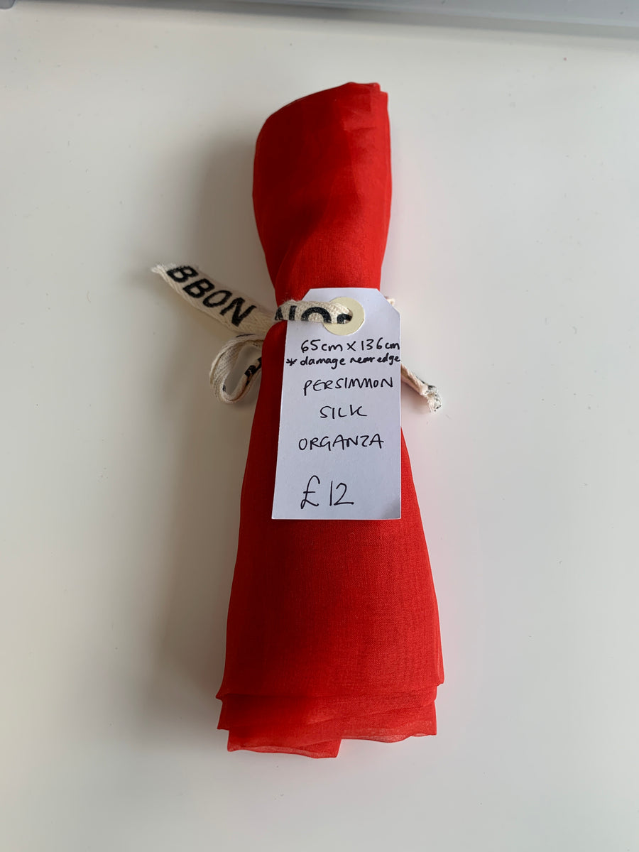 Persimmon Silk Organza Remnant – The New Craft House