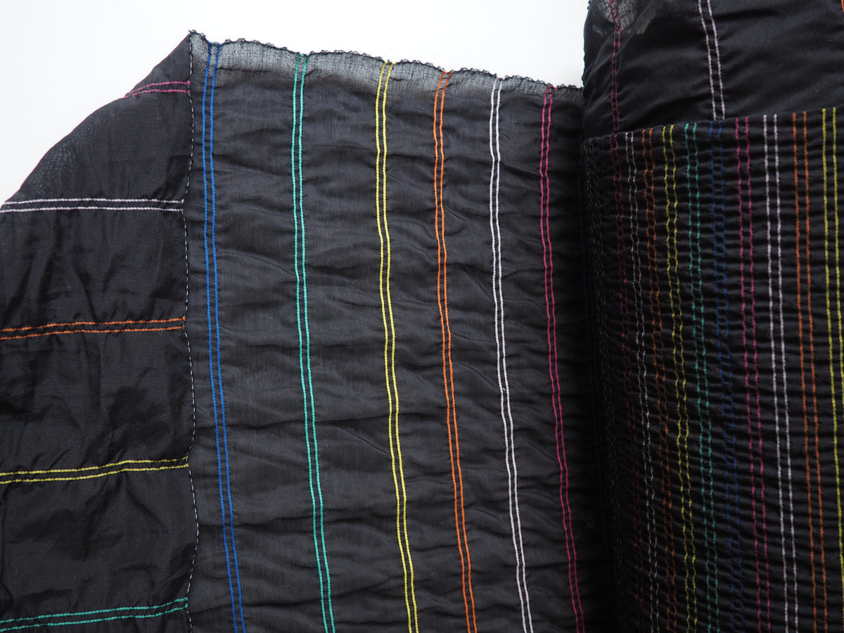 Black + Rainbow Descending Stripe Cotton (Per Piece) – The New Craft House