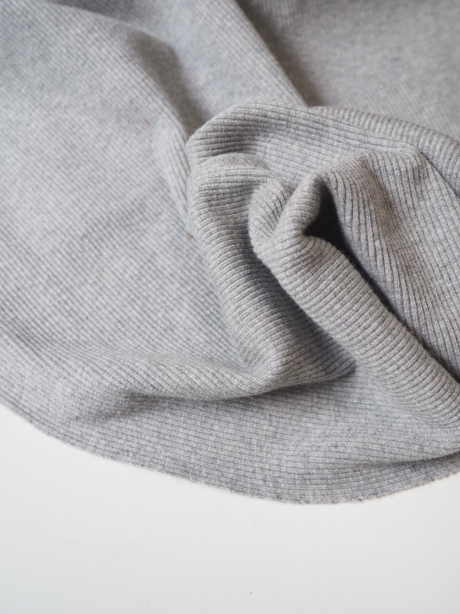 Grey Cotton 2x2 Rib Jersey – The New Craft House
