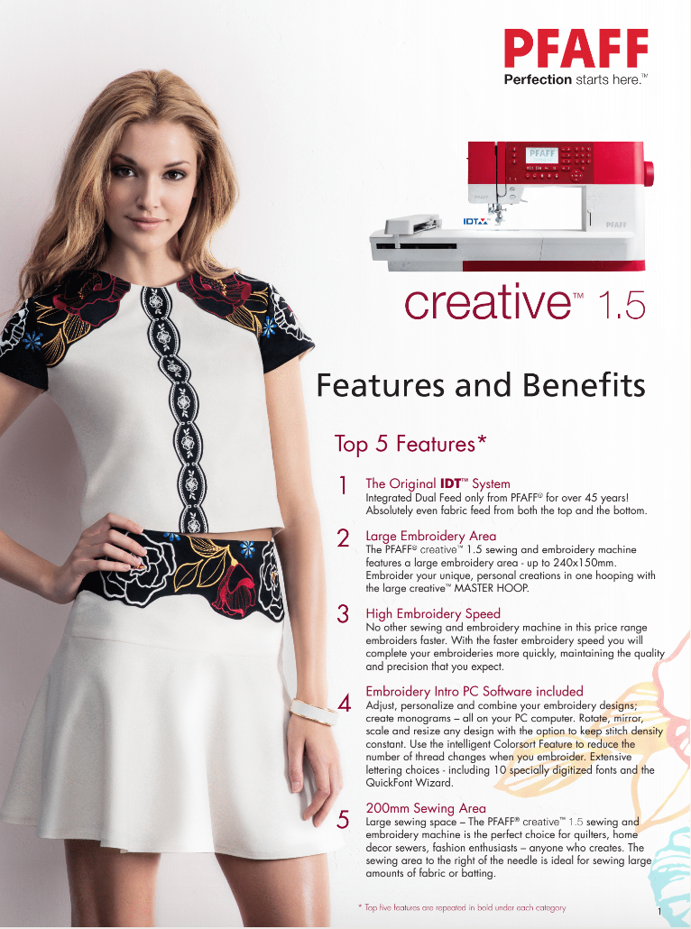 PFAFF Creative 1.5 – The New Craft House