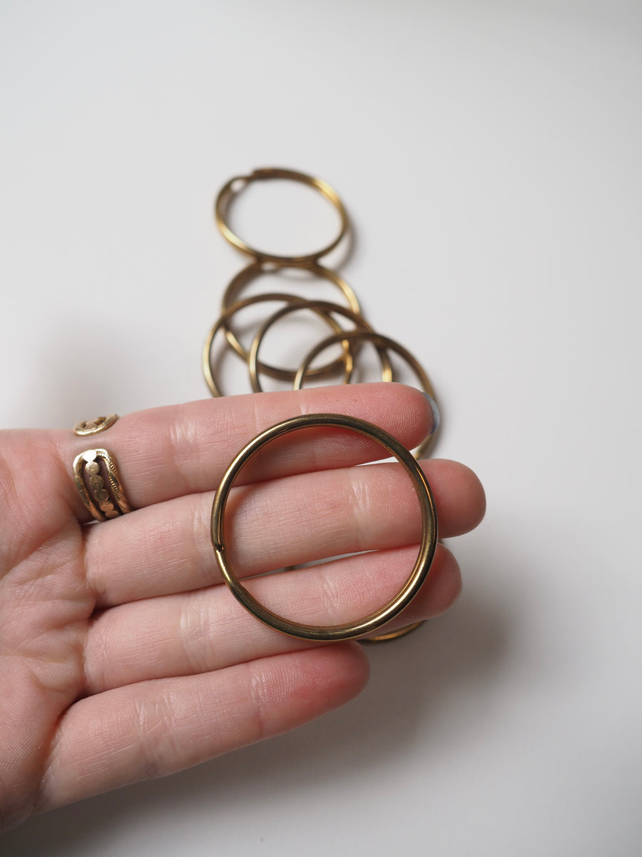 Antique Brass Split Keyring 38mm – The New Craft House