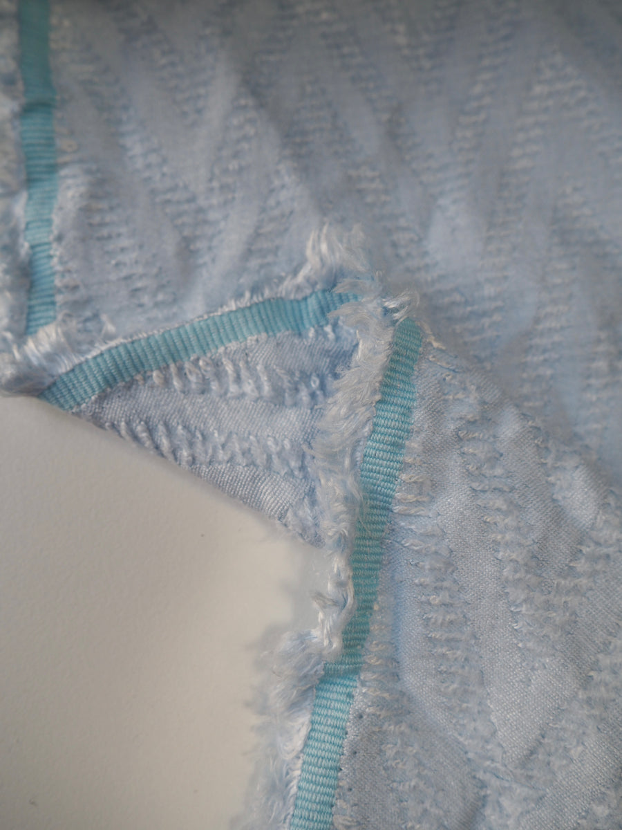 Ice Blue Viscose Chevron Jacquard – The New Craft House