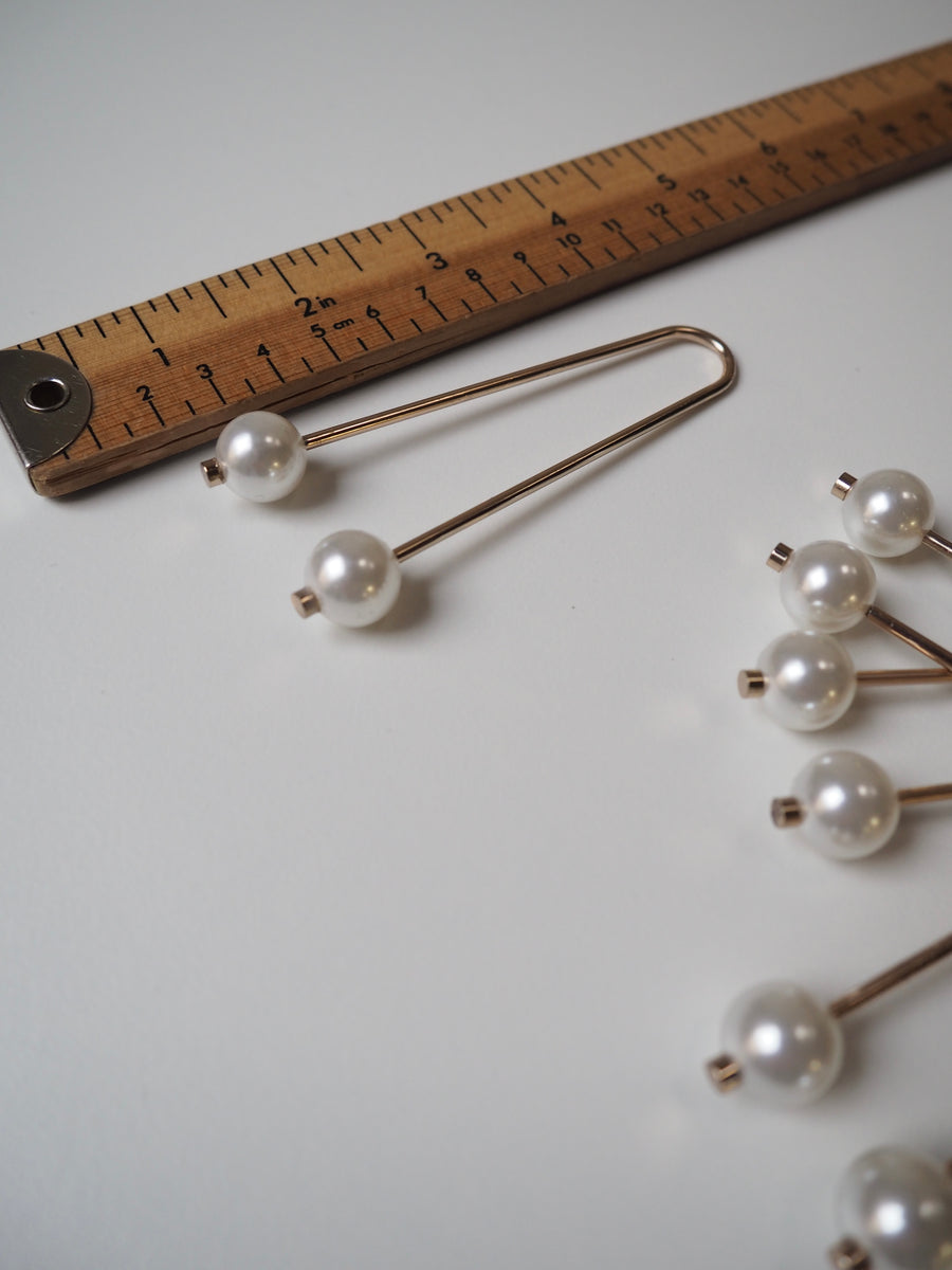 Pearl + Gold Slide Pin – The New Craft House
