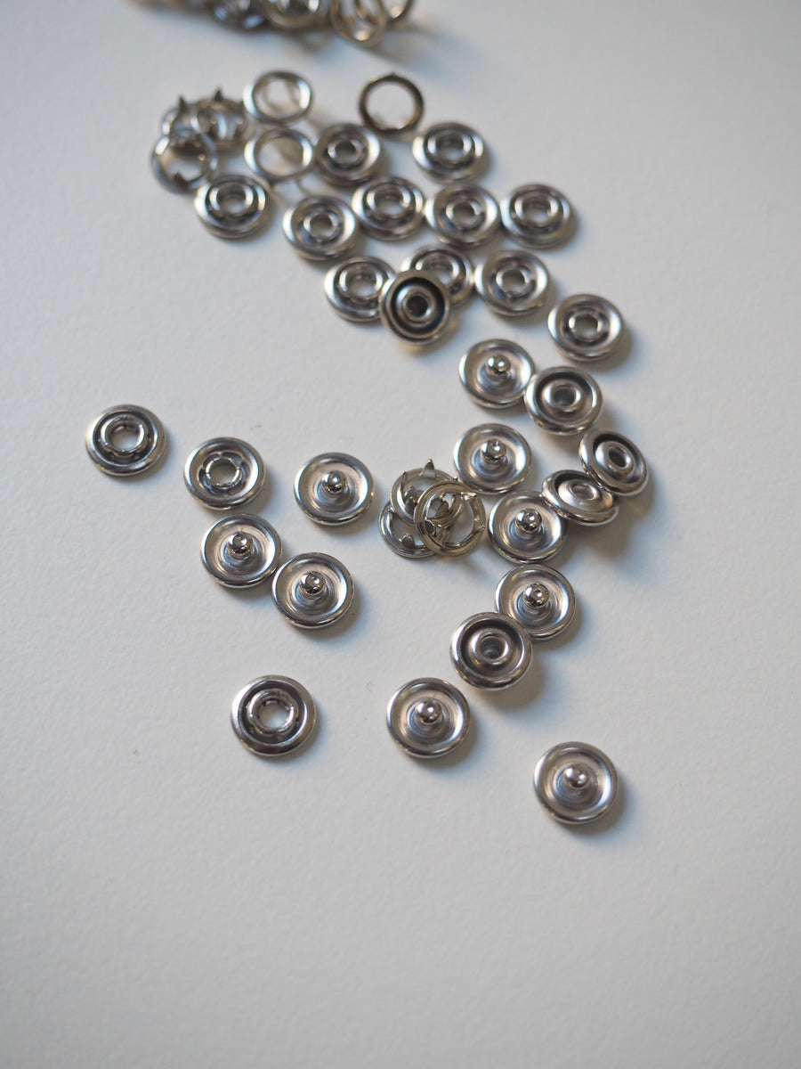 Small Silver Press Studs 8mm – The New Craft House
